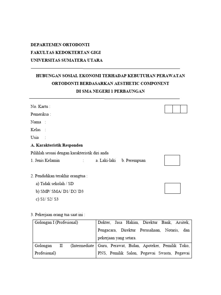 Bab 2 Dan Kuosioner | PDF | Karier & Perkembangan