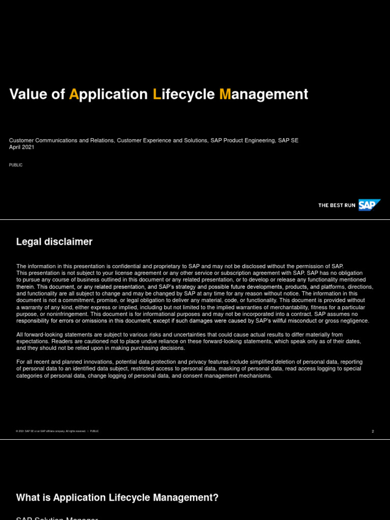 ALM Overview L1 | PDF