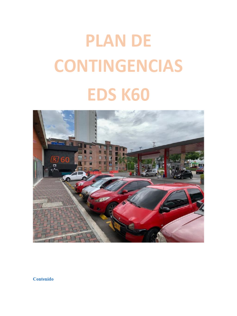 Plan de Contingencia K60 2023 | PDF | Simulación | Riesgo
