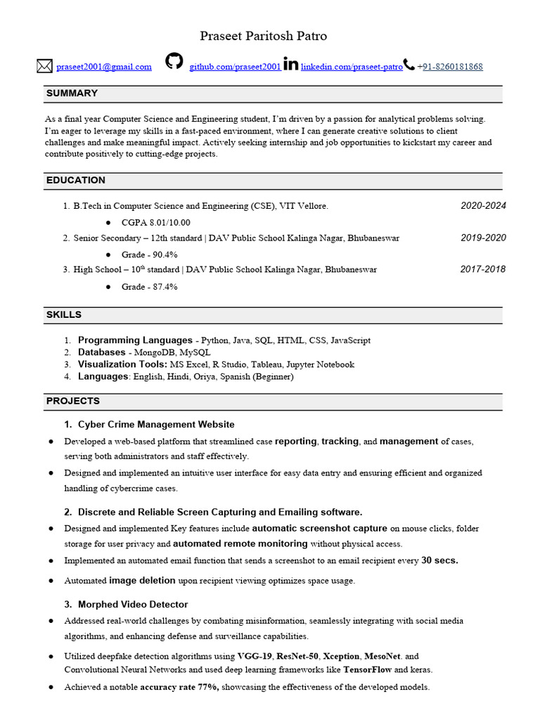 PPP Resume | PDF