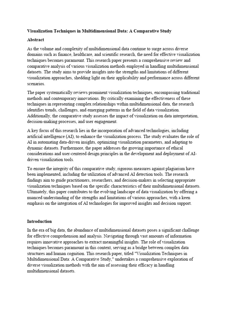 Chapter 65 Visualization Techniques in Multidimensional Data | PDF