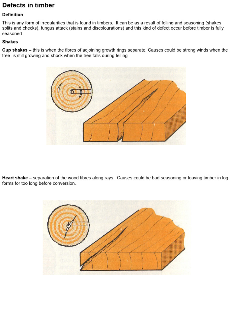 9. Defects in timber | PDF