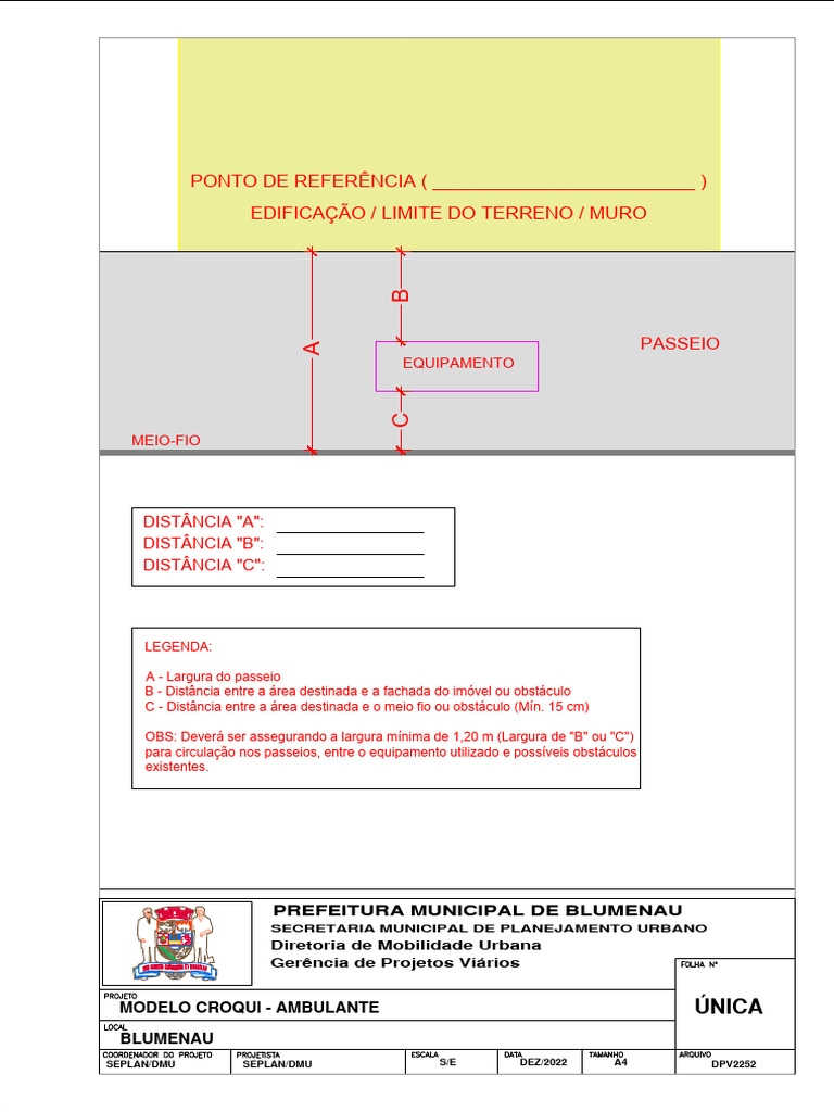 Modelo Croqui 01 Ambulante | PDF