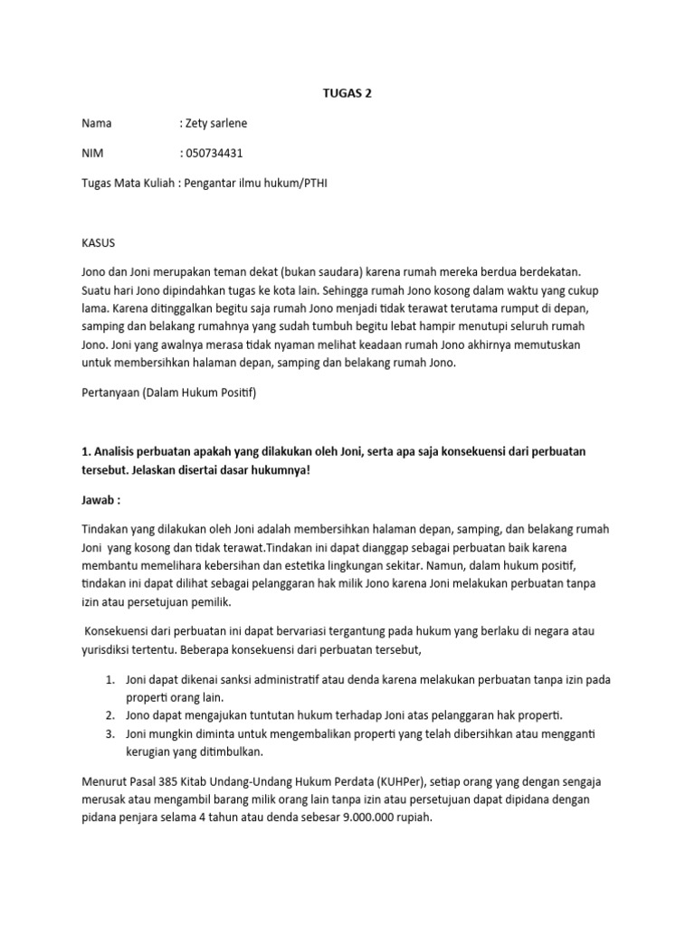 Tugas 2-Zety Sarlene Pthi New | PDF | Politik | Ilmu Sosial