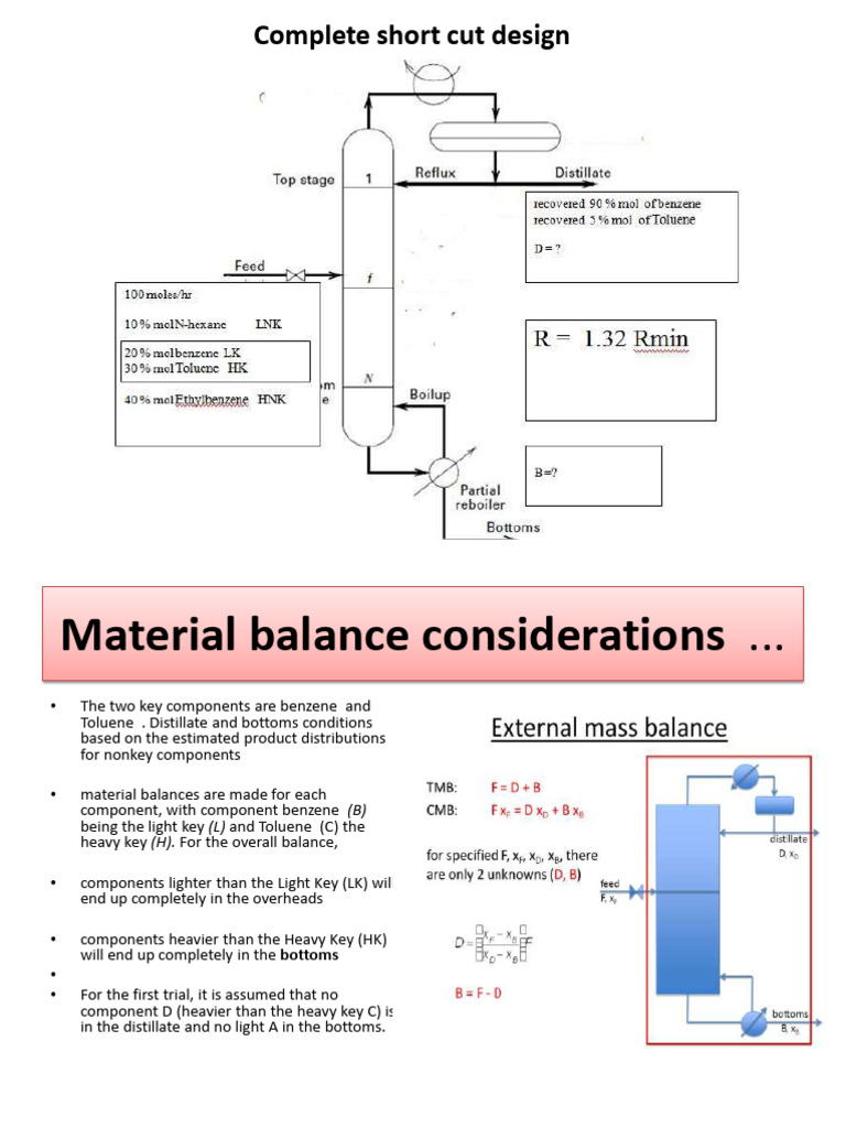 Multicomponent Distillation Design | PDF | Distillation | Physical Quantities