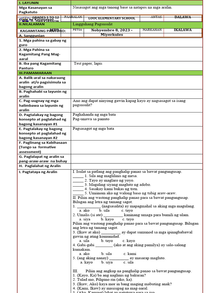 MTB2 DLP Q2 Week1 Day3 | PDF