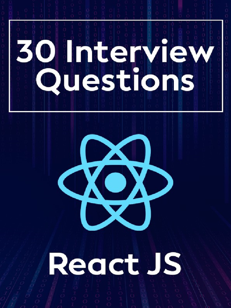 30 React Interview Questions Pdf