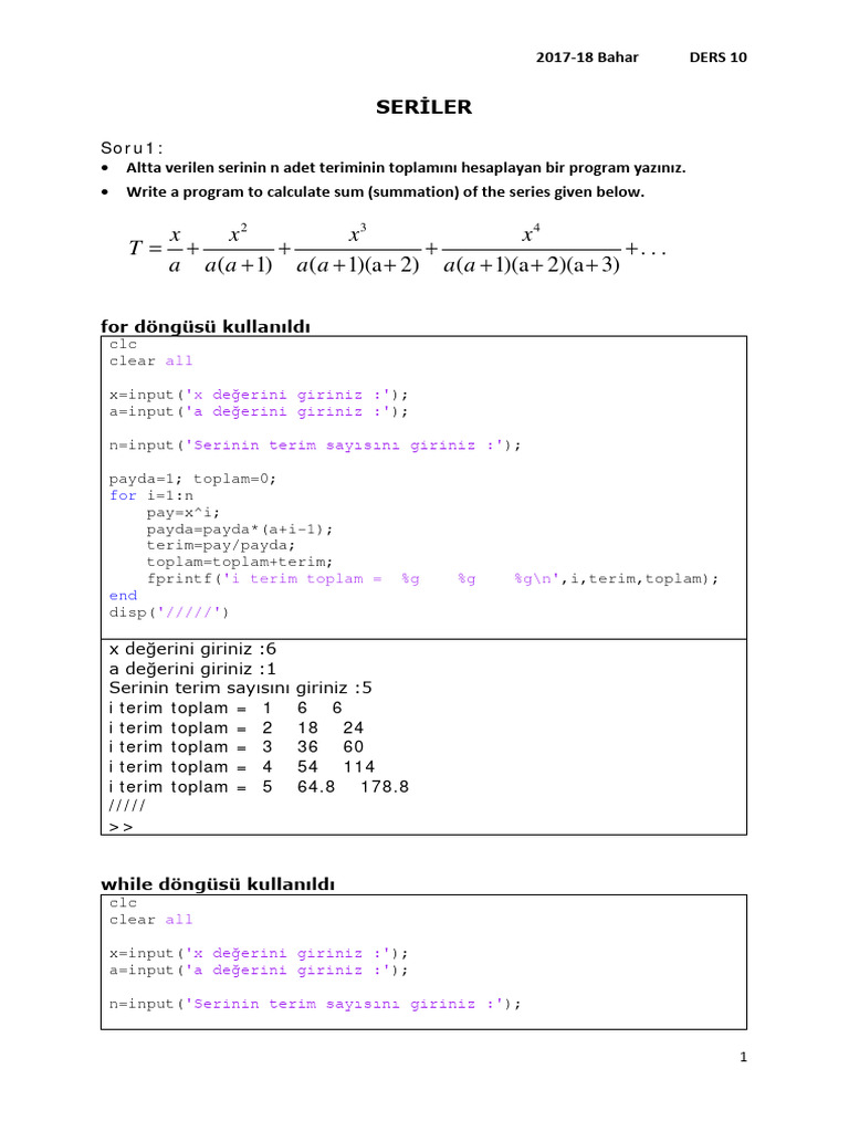 MATLAB Lecture - 10 2018 | PDF