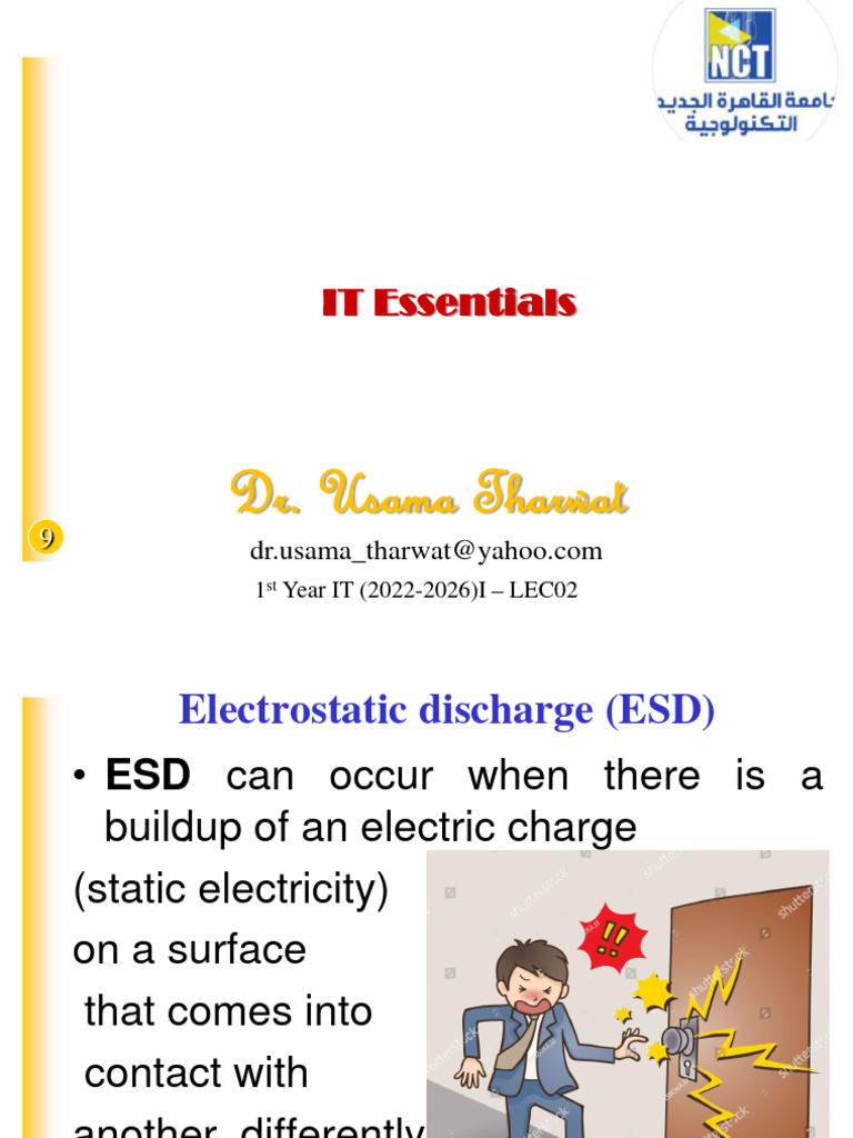 IT Essentials: ESD & PC Components | PDF | Home & Garden | Computers