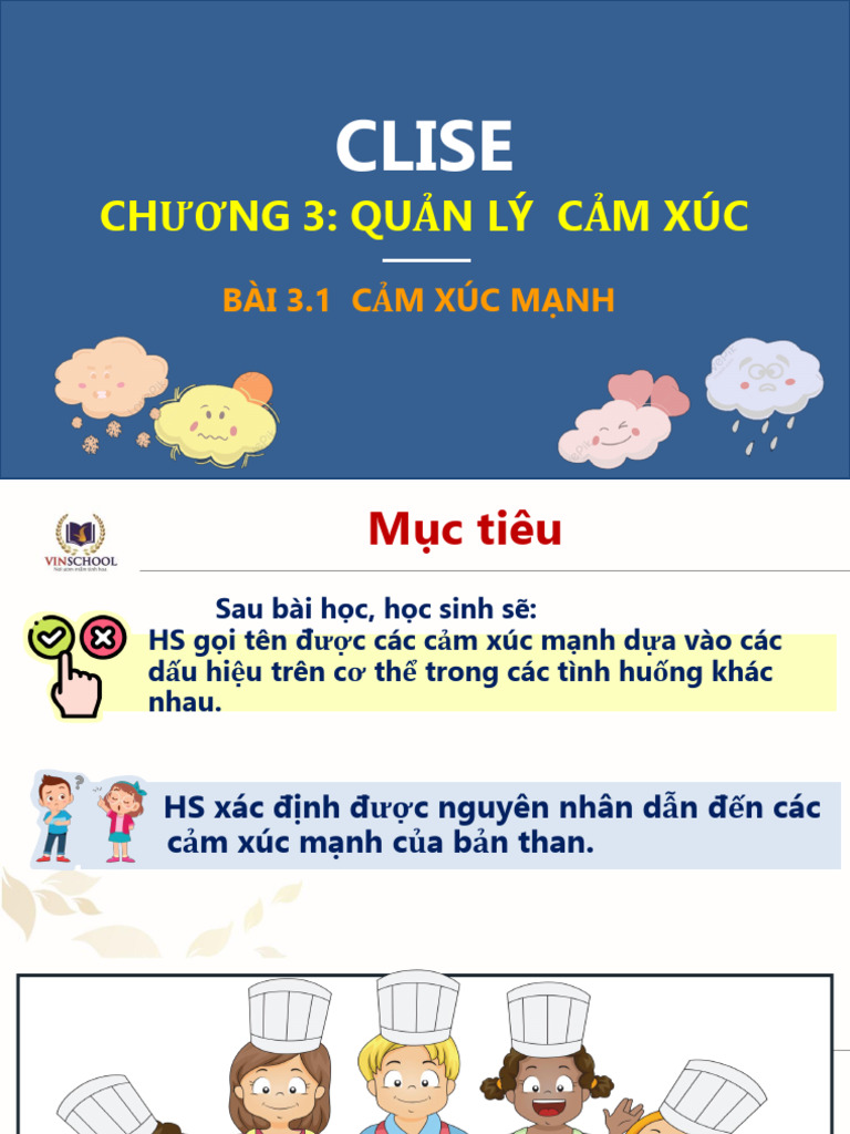 CLISE - Bai 3.1 - Tiet 1 - Cam Xuc Manh | PDF