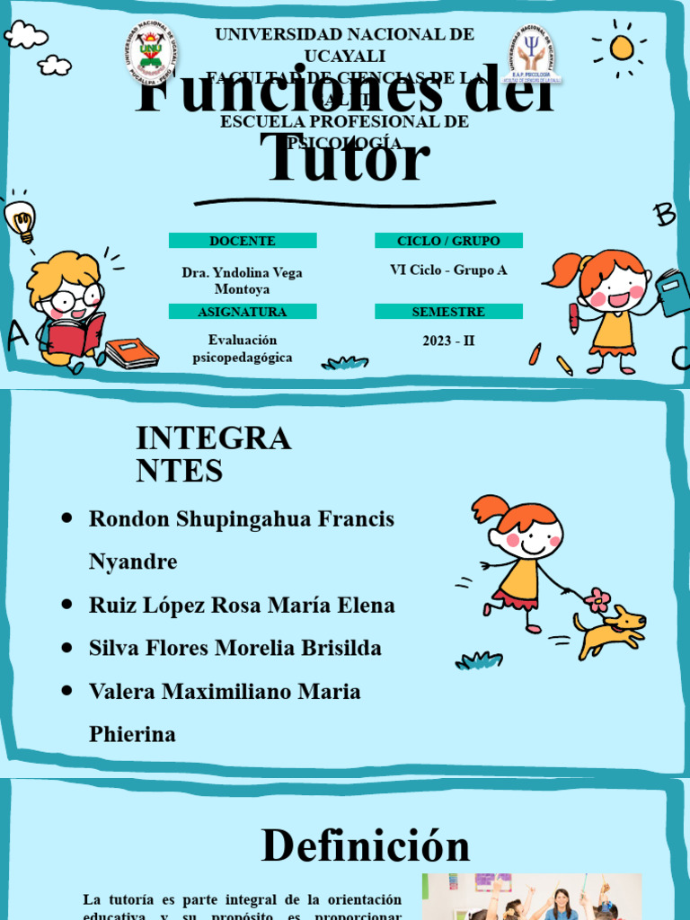 Funciones Del Tutor - Eval. Pedagógica | PDF | Evaluación | Maestros