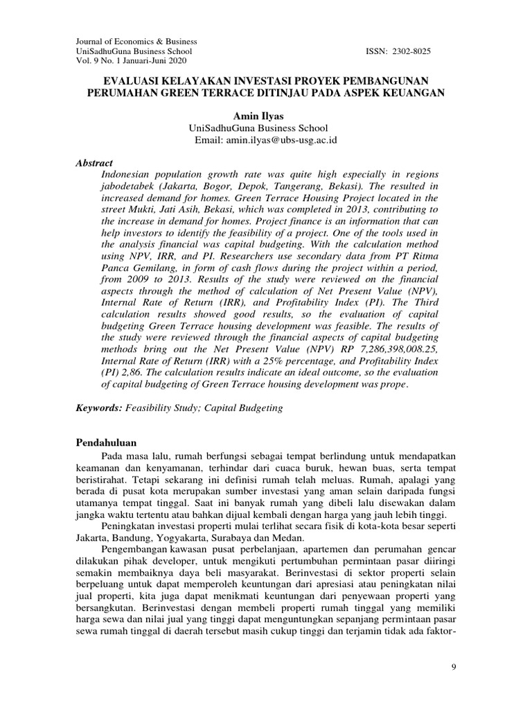 Evaluasi Kelayakan Investasi Proyek Pemb 2 | PDF