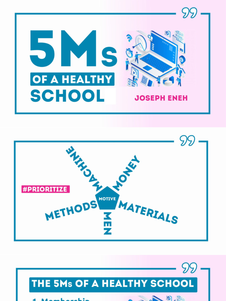 5 Ms of A Healthy School | PDF