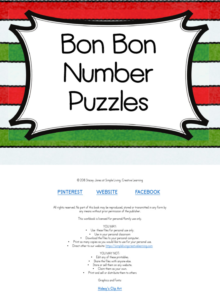 Bon-Bon-Number-Puzzles-A | PDF | Software | Computing