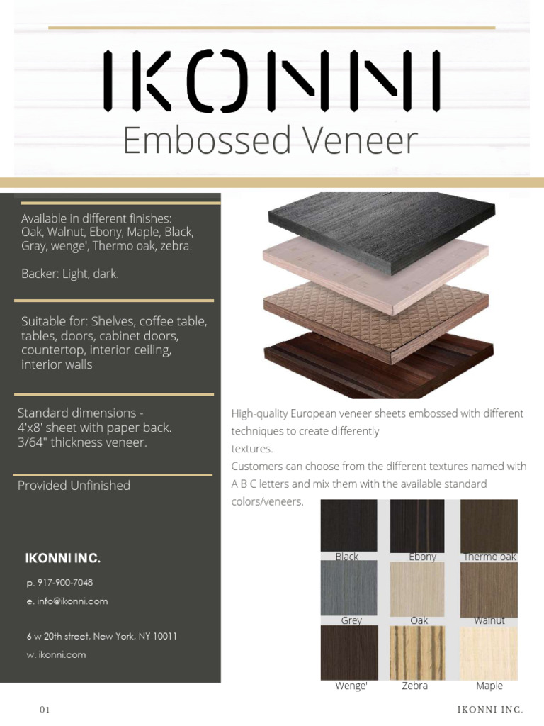 Ikonni Embossed Veneers Catalog 2022 | PDF