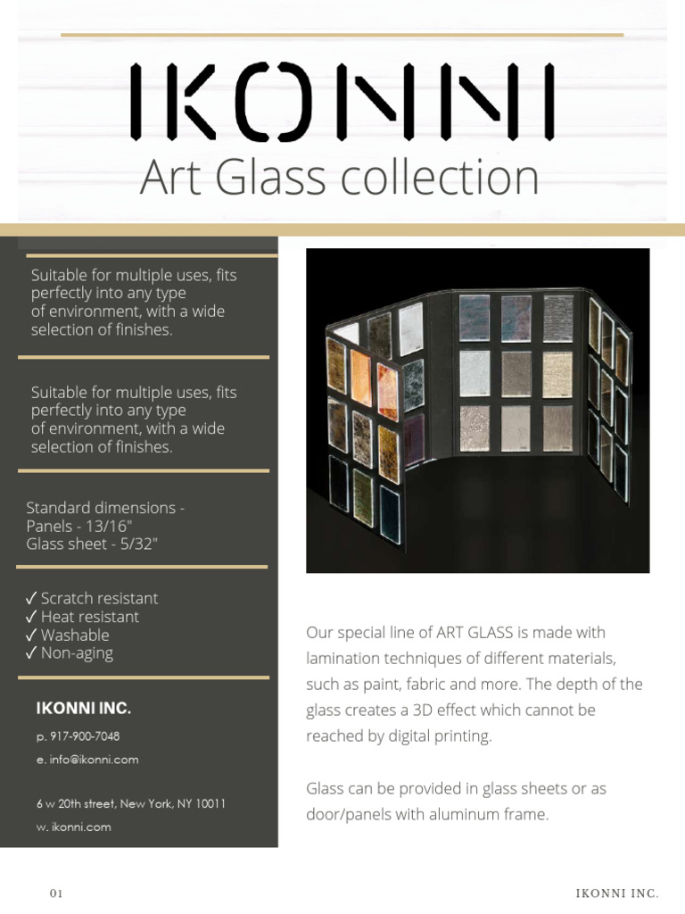 Ikonni Art Glass Catalog 2022 | PDF | Glasses | Dielectric