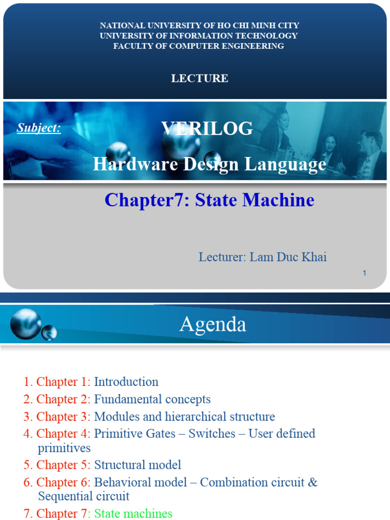 Verilog - Chapter7 - State Machines | PDF