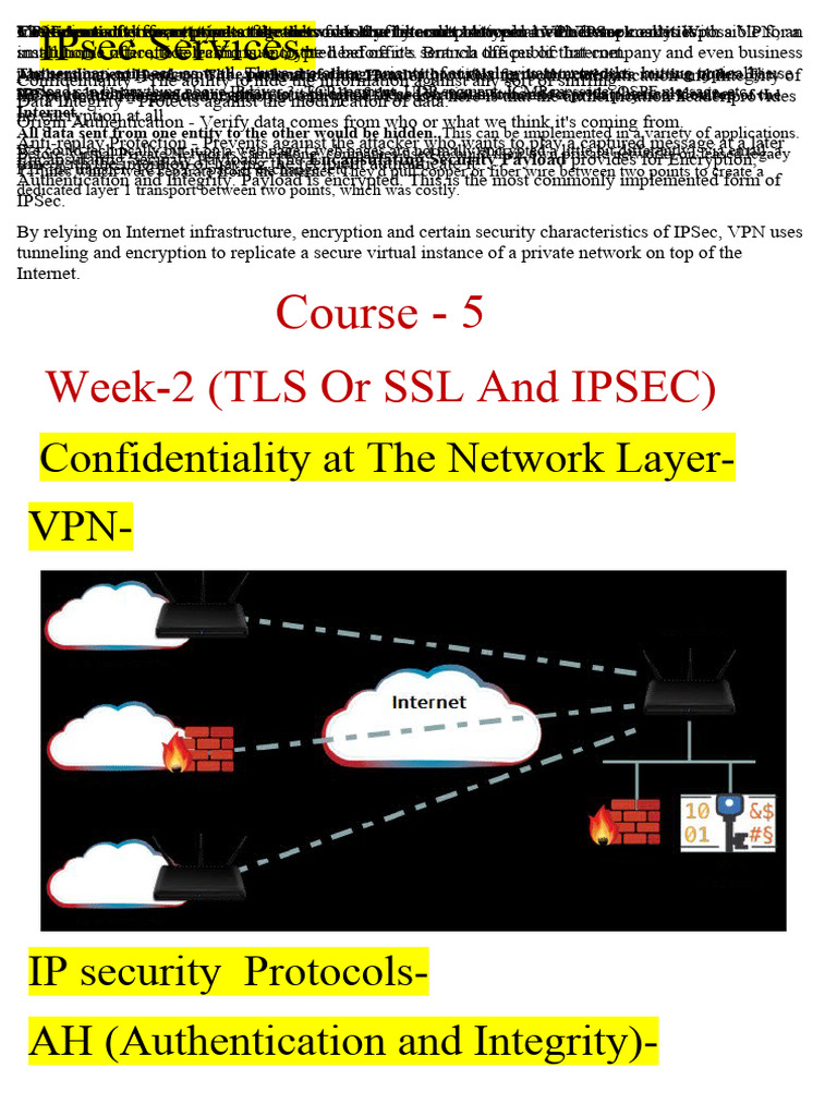 Course-5 TLS or SSL and IPSec | PDF | Transport Layer Security | Virtual Private Network