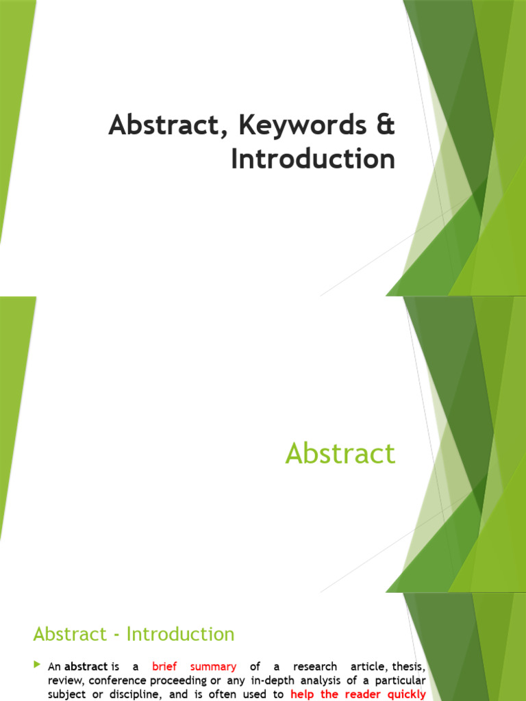 Chap 3 Part 2 Academic Writing - Abstract_Keyword_Introduction | PDF Chap 3 Part 2 Academic Writing - Abstract_Keyword_Introduction | PDF