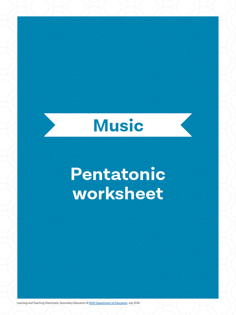 Creative Arts s4 Kasca Sequences Music Handouts Pentatonic Worksheet | PDF