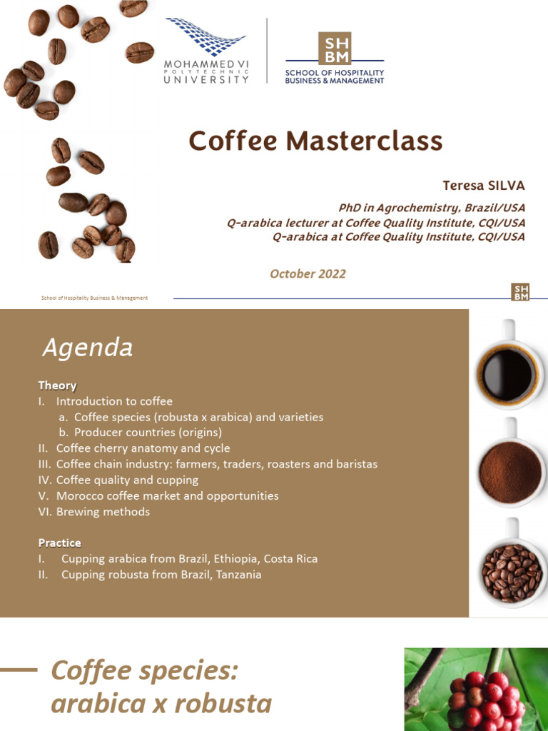 Coffee Masterclass | PDF
