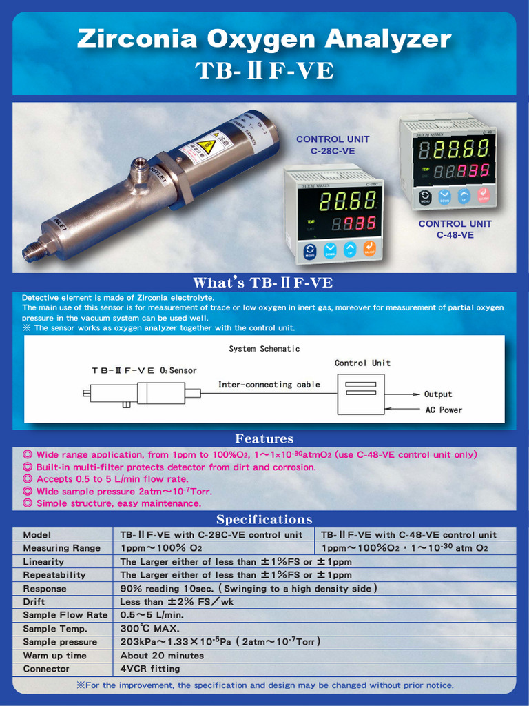 Zirconia Oxygen Analyzer Guide | PDF