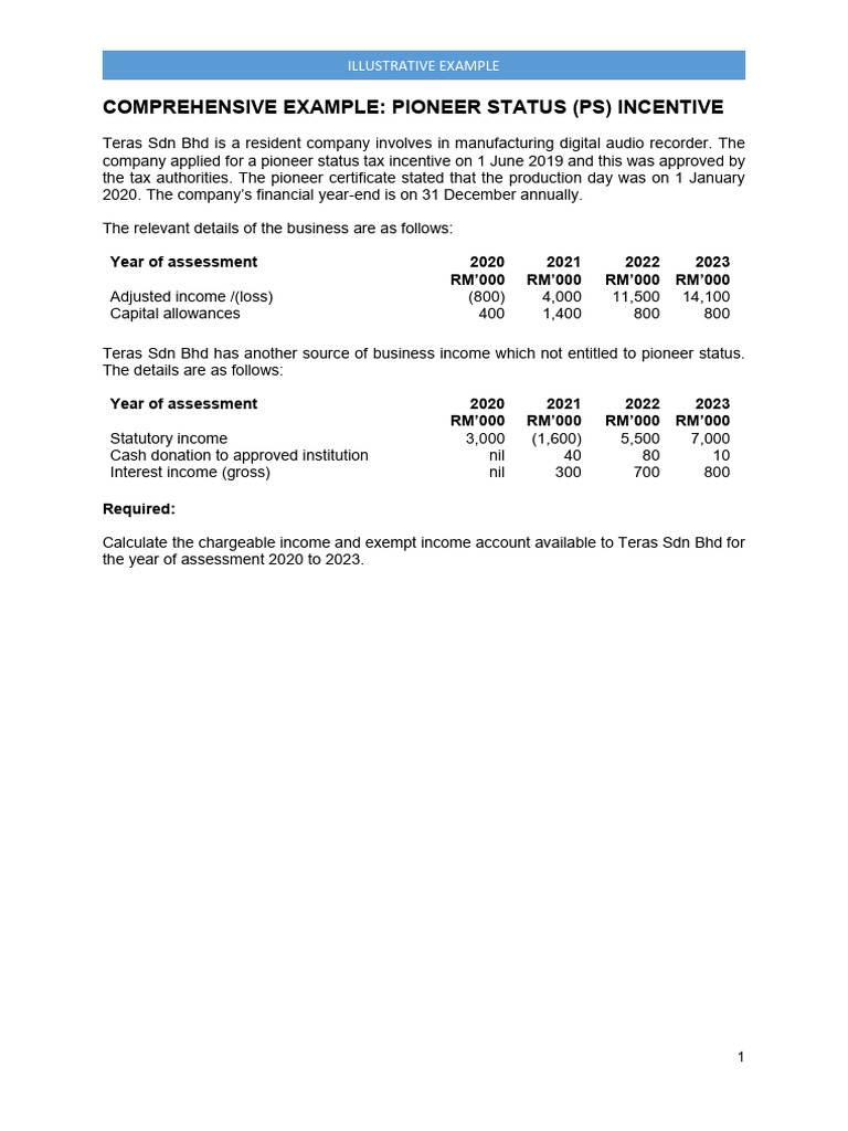 Illustrative Examples | PDF | Taxes | Business Illustrative Examples | PDF | Taxes | Business