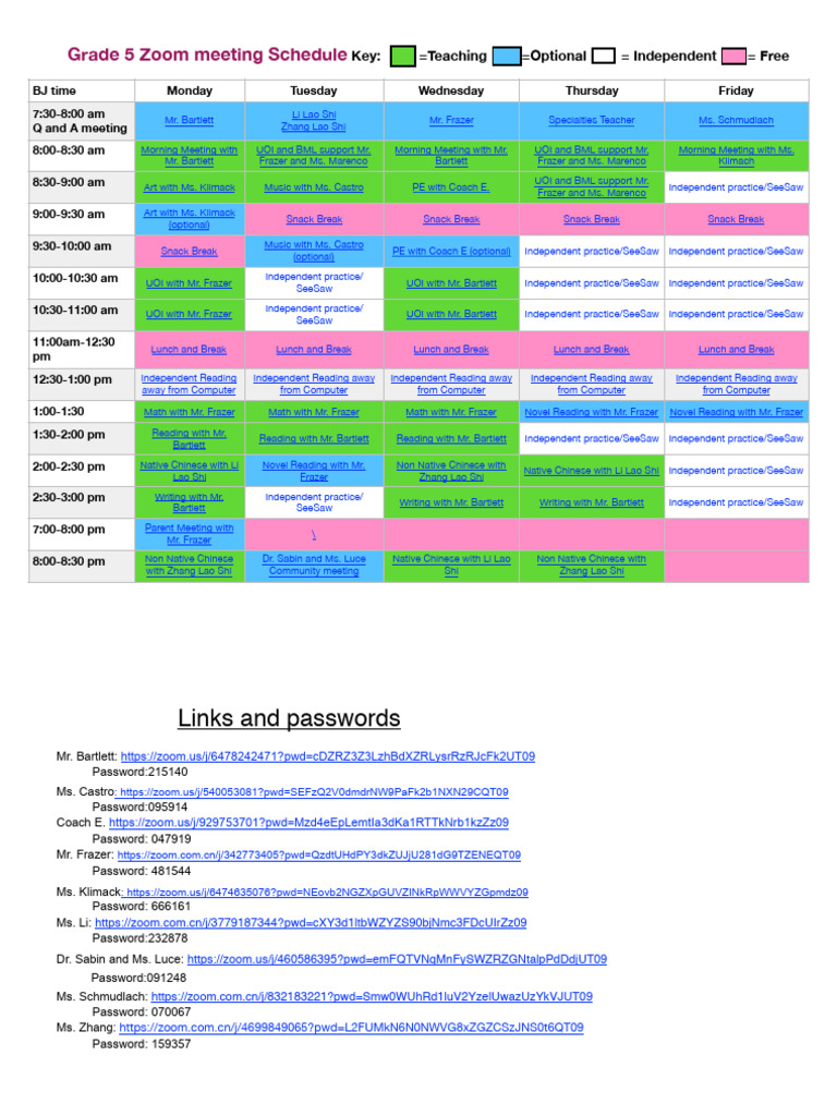 Week 10 Zoom Meetings Kid Friendly | PDF