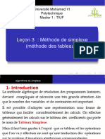 Cours 4 - Méthode de Simplexe | PDF | Optimisation linéaire | Programmation informatique
