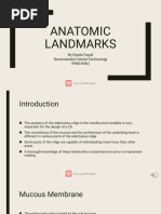 Anatomical Landmarks of Maxilla and Mandible | PDF