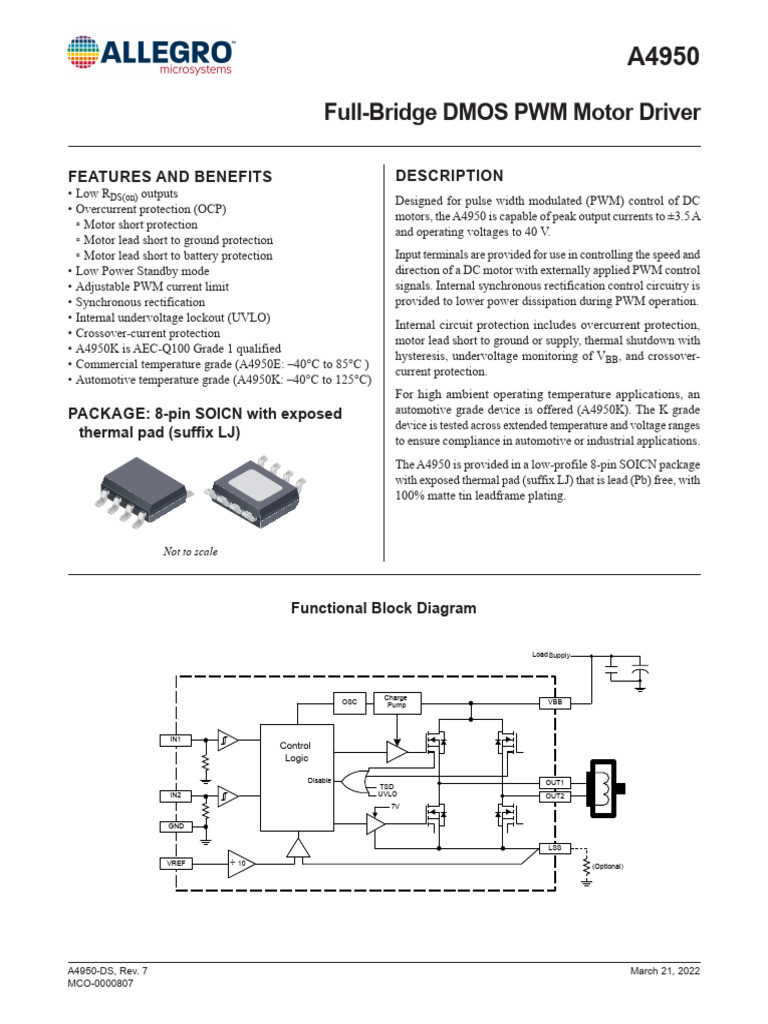 A4950-Datasheet | PDF | Rectifier | Printed Circuit Board