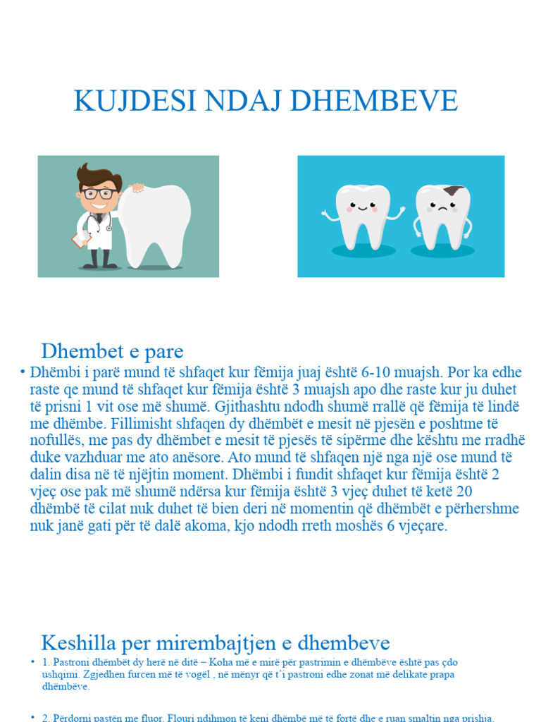 Kujdesi Ndaj Dhembeve | PDF