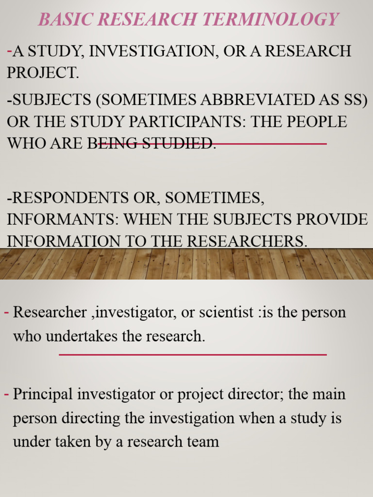 PR2 Q1 W6 7 Basic Research Terminology | PDF