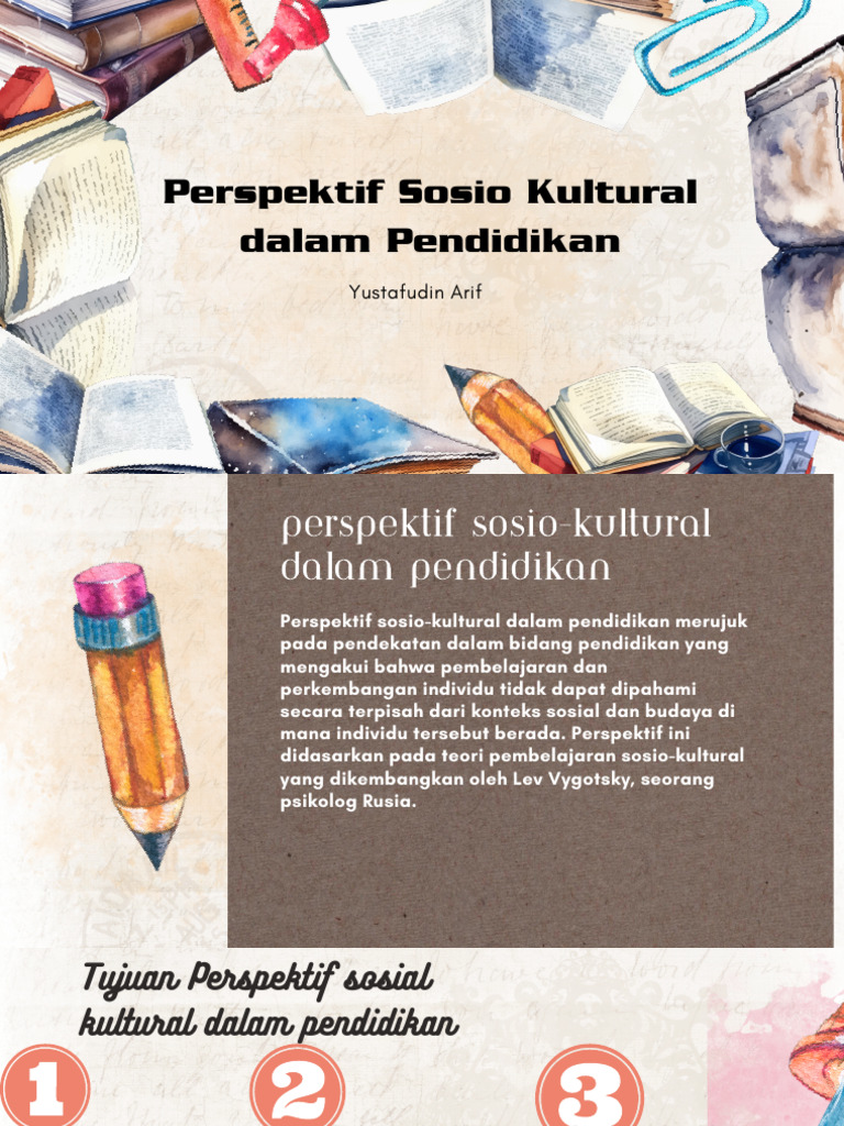 Teori Sosio Kultural dalam Pendidikan | PDF | Sains & Matematika