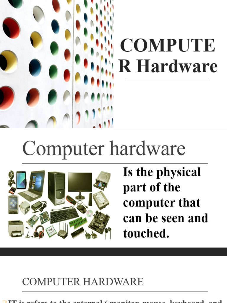 2 COMPUTER Hardware | PDF | Computer Keyboard | Computer Monitor