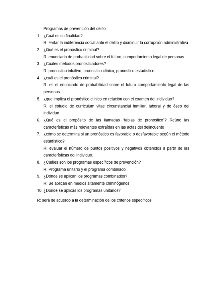 Programas De Prevención Del Delito Pdf 5946