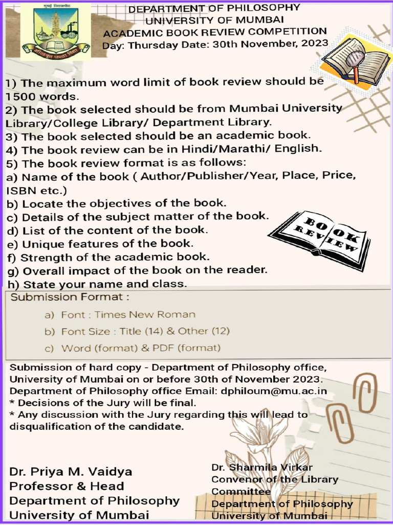 Book Review Competition 30.11.23 | PDF