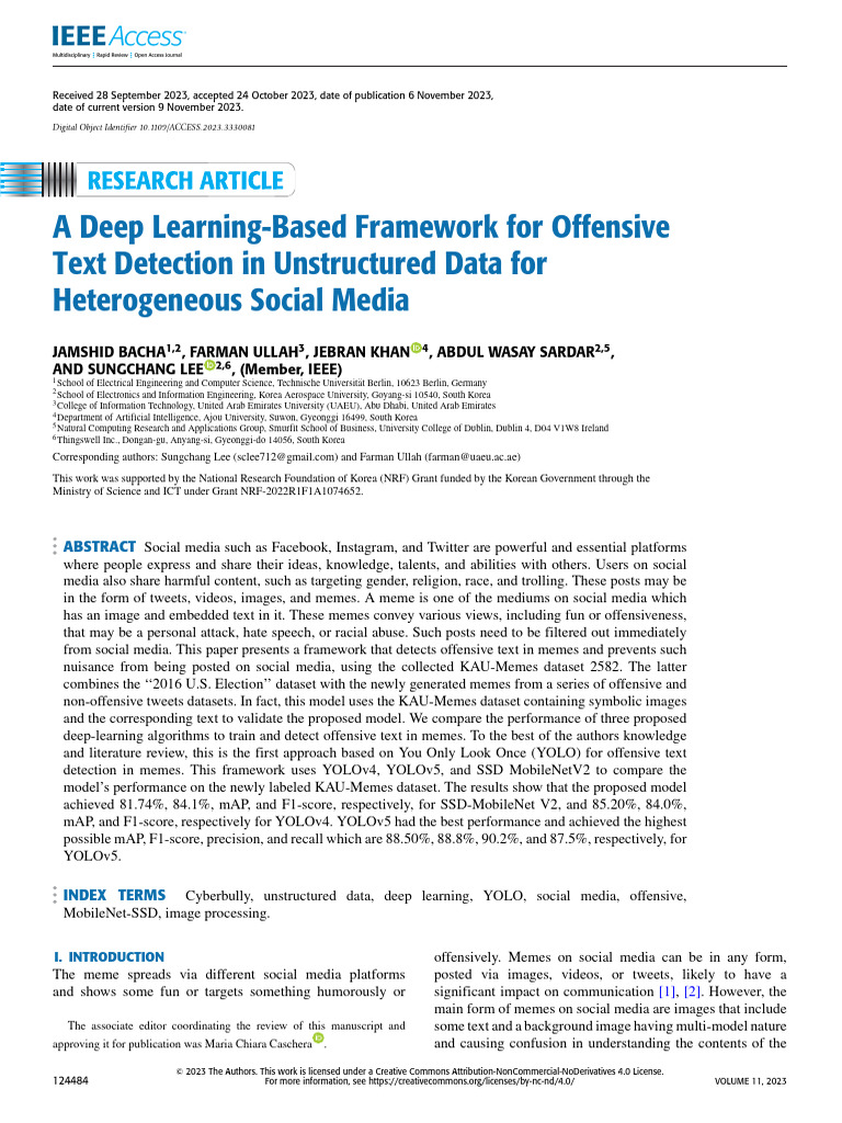 A Deep Learning-Based Framework For Offensive Text Detection in ...