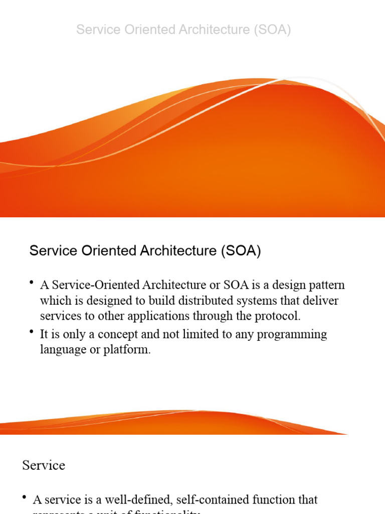 Service Oriented Architecture Pdf