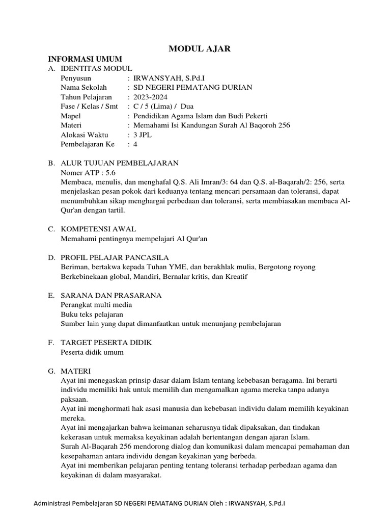 Modul 04 Kelas 5 Semester 2 | PDF