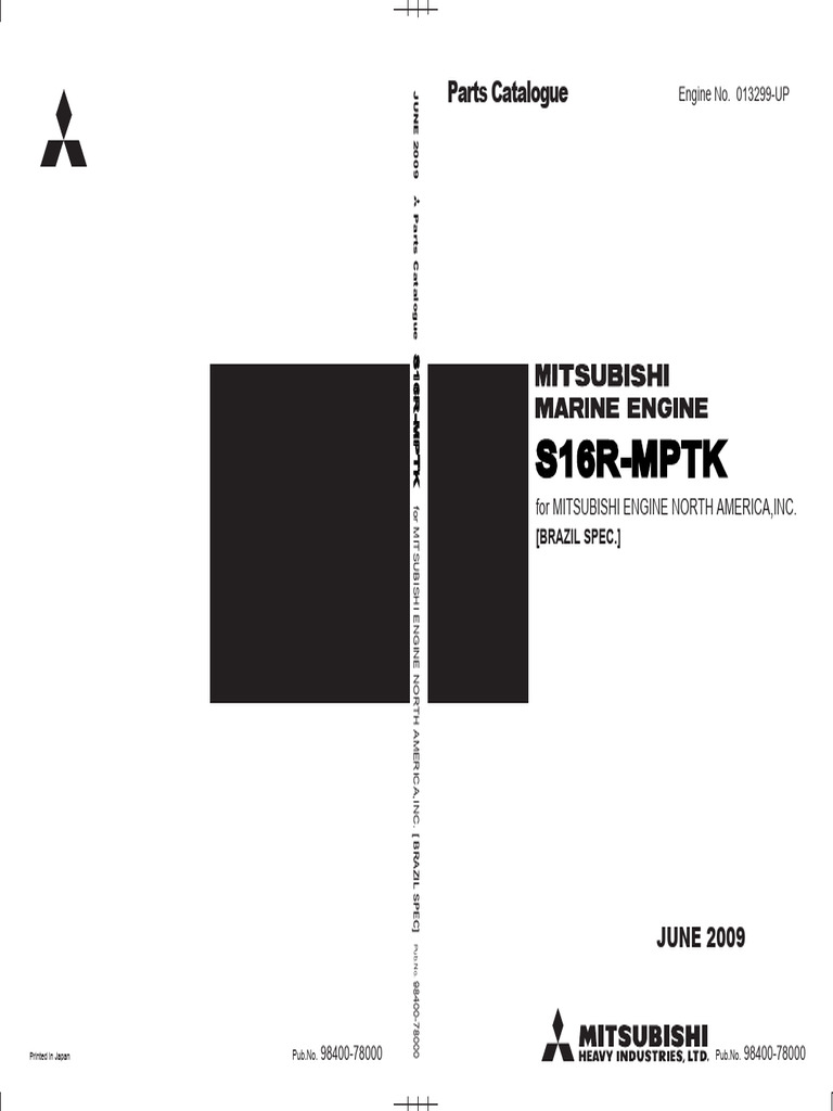 Mitsubishi S16R-MPTK Parts Catalogue | PDF