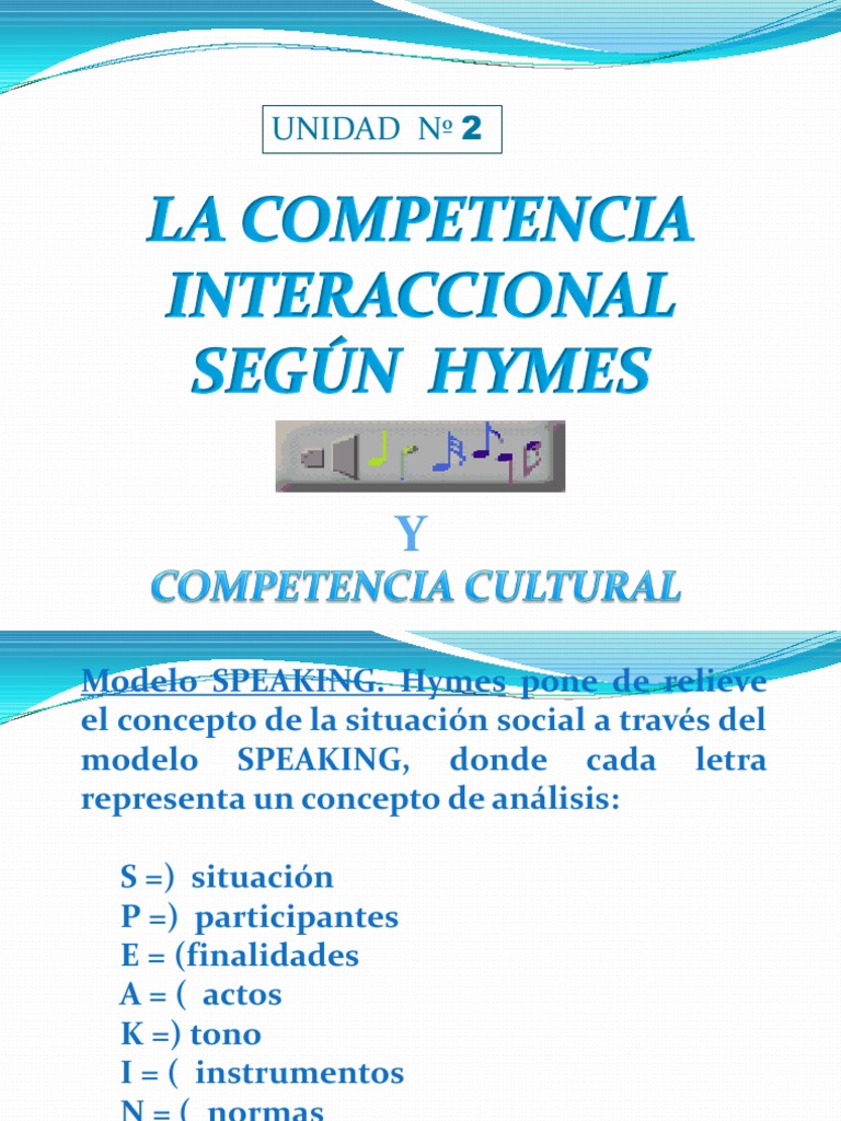 Modelo de Hymes y La Cia Cultural | PDF