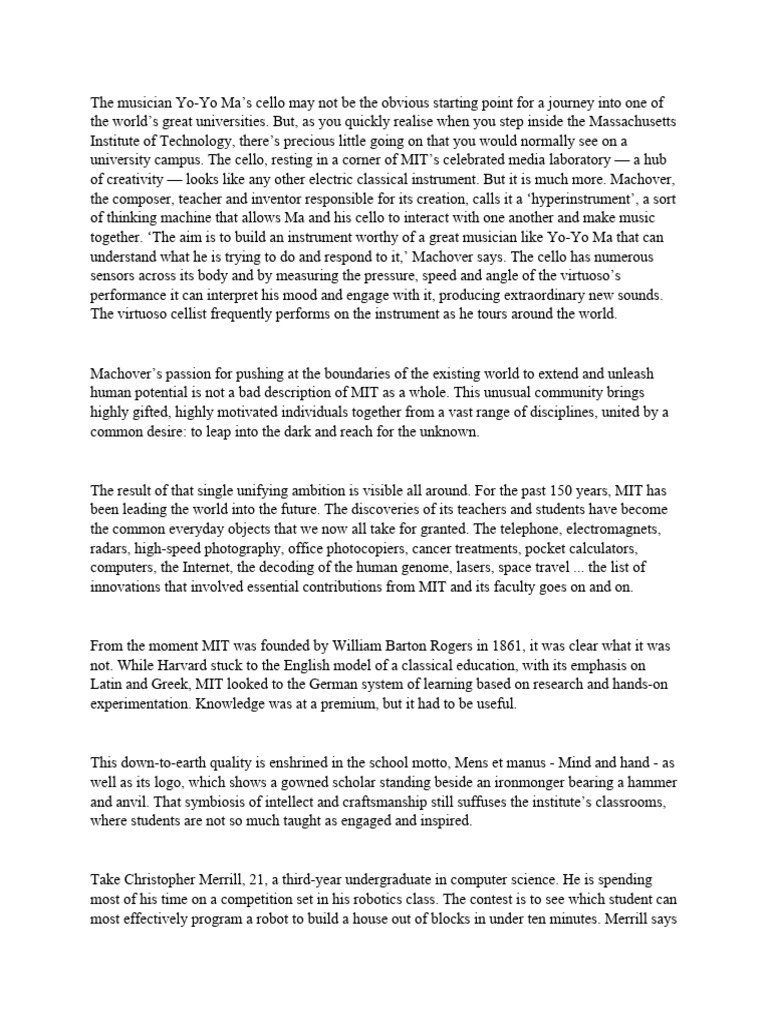 The MIT Factor | PDF