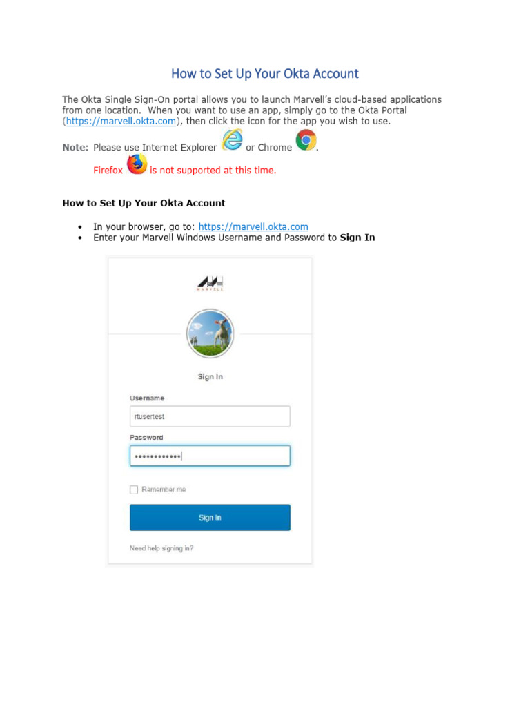 How To Set Up Your Okta Account and Okta Verify | PDF | Computers ...