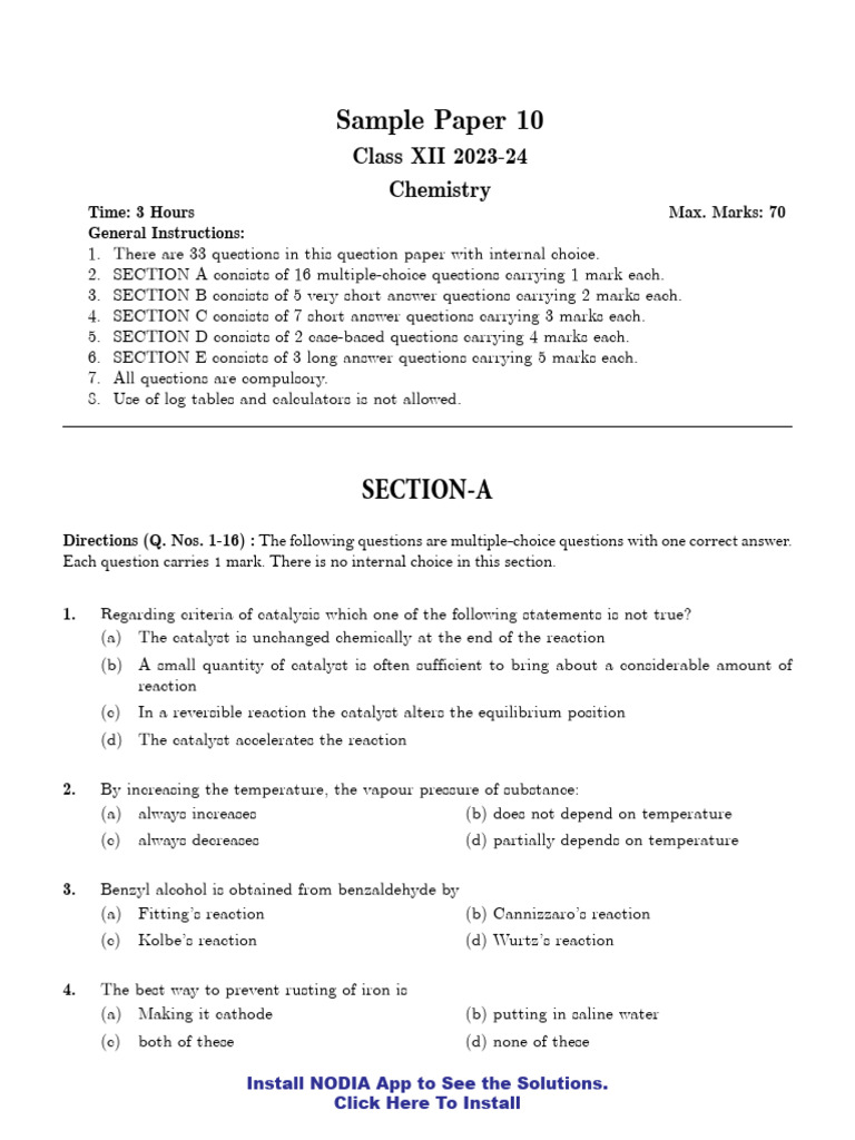 Chem 10 | PDF