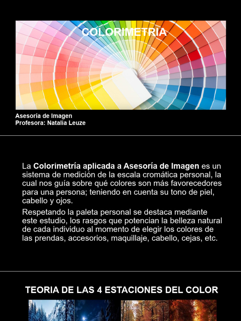 Colorimetria Teoría 4 Estaciones | PDF