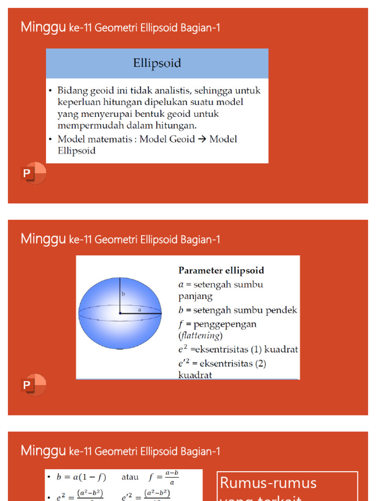 W11 GEOMETRI ELLIPSOID Bagian-1 | PDF