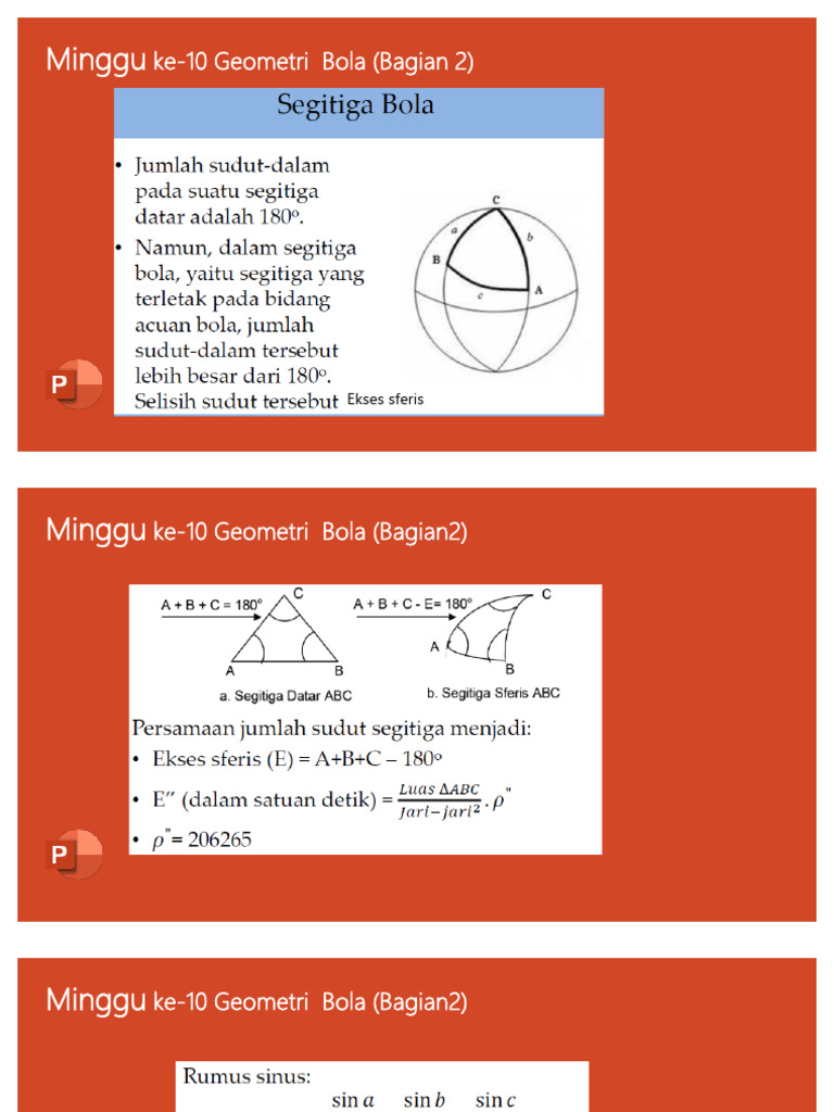 W10 Geometri Bola Bagian-2 | PDF