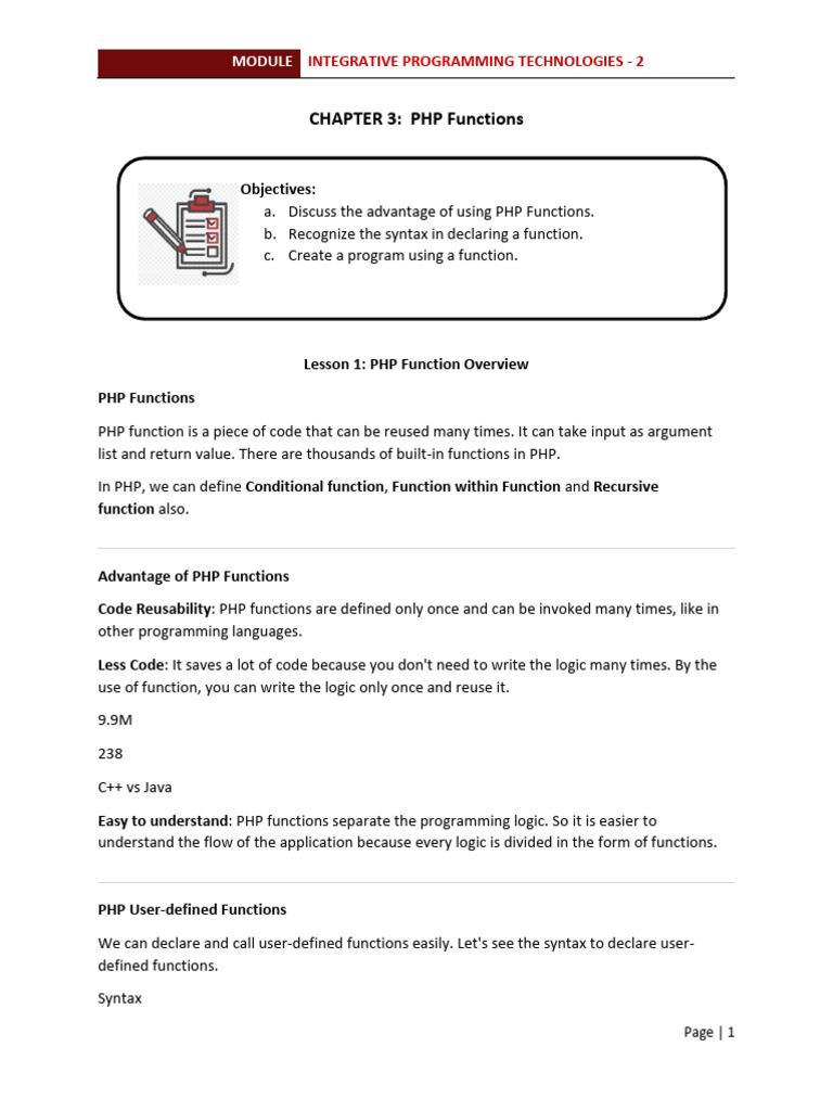 Ipt2 - Chapter 3 | PDF | Parameter (Computer Programming) | Php