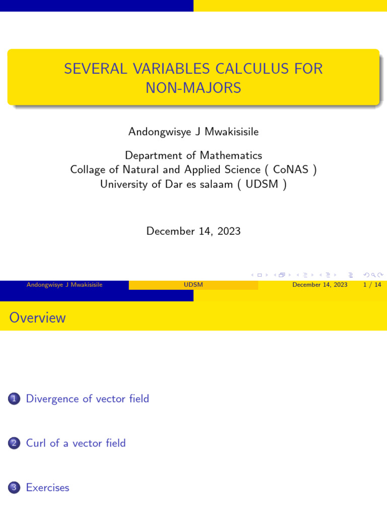 Lec 10 | PDF | Divergence | Euclidean Vector